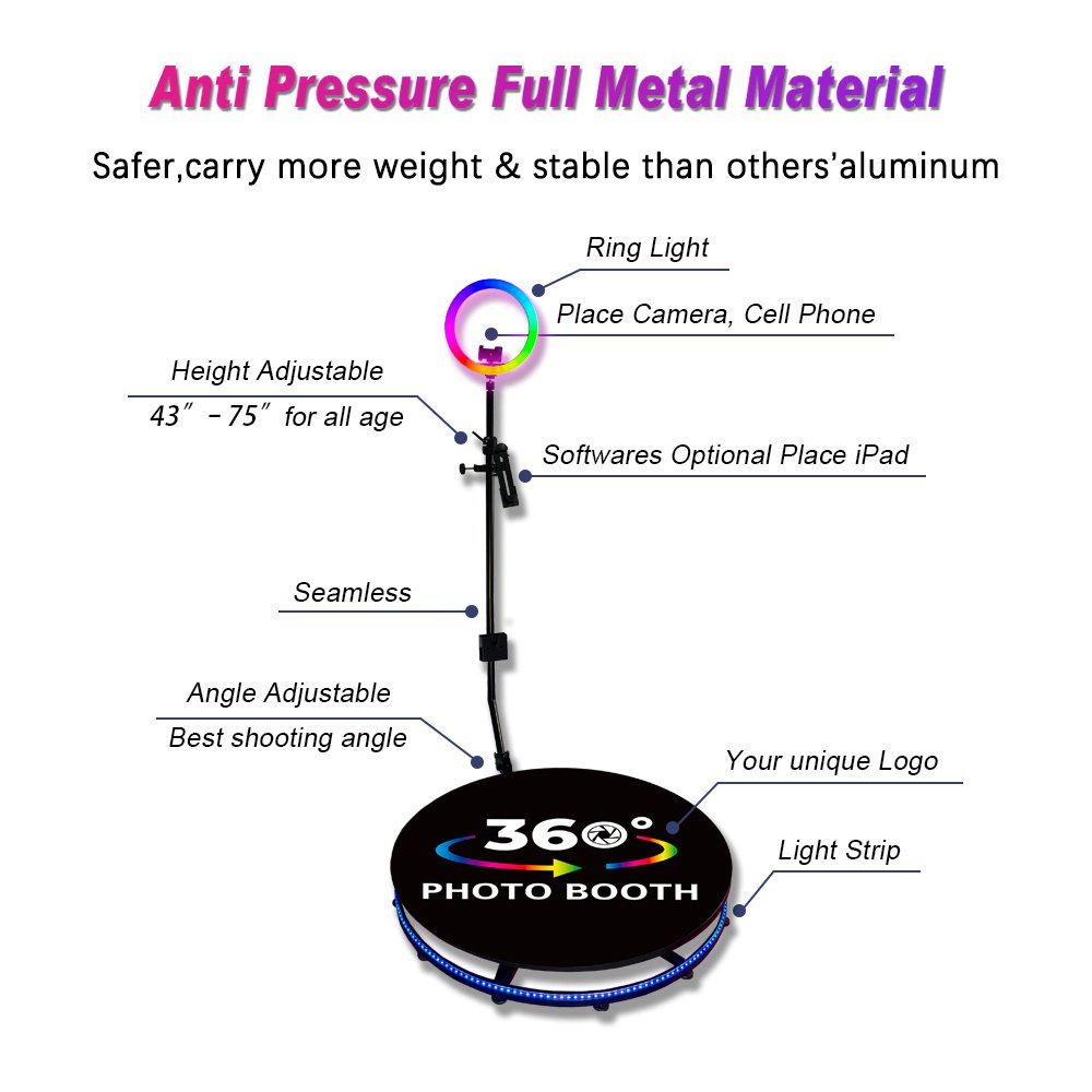 《MANILA in stock》DAVAO IN STOCK APP and Remote Control Rotating 360 Degree Photobooth Automatic ...