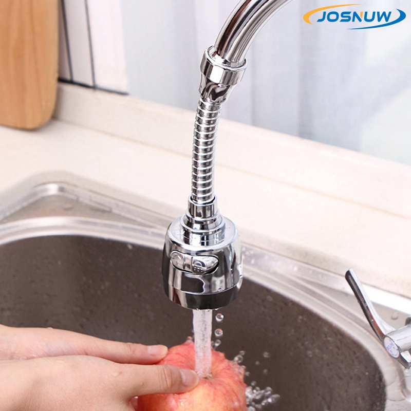 JOSNUW 360 Degree Faucet Extender Kitchen Sink Faucet Filter 2 Spray ...