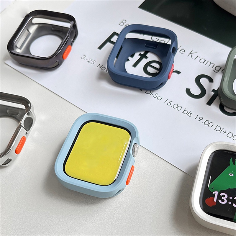 Armor Case For Apple Watch Case 44mm 45mm 40 41mm Bumper For Apple ...