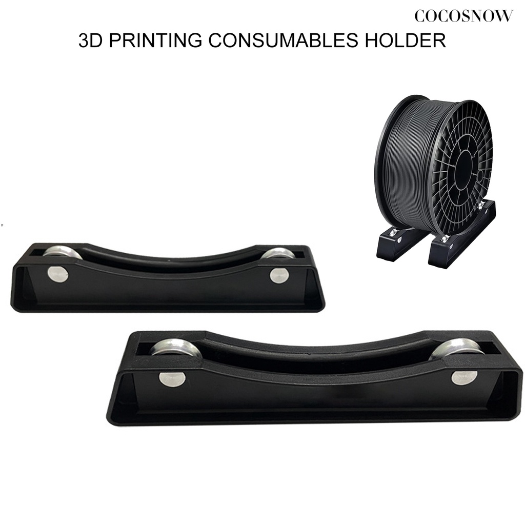 CCSN* 3D Printer Filament Spool Holder Curved Groove Smooth Sliding ...