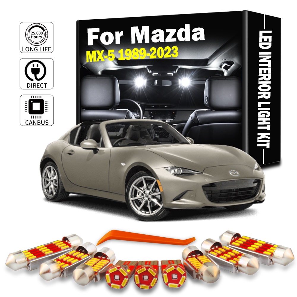 Interior LED For Mazda MX-5 MX5 RF Miata Roadster 1989-2016 2017 2018 ...
