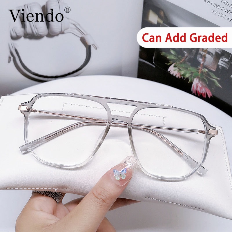 VIENDO Anti Radiation Photochromic Eye Graded Glasses For Women Men ...
