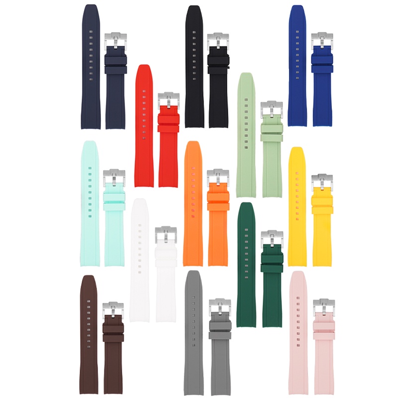 Silicone Watch Strap for Swatch X Blancpain Fifty Fathoms Band 22mm ...