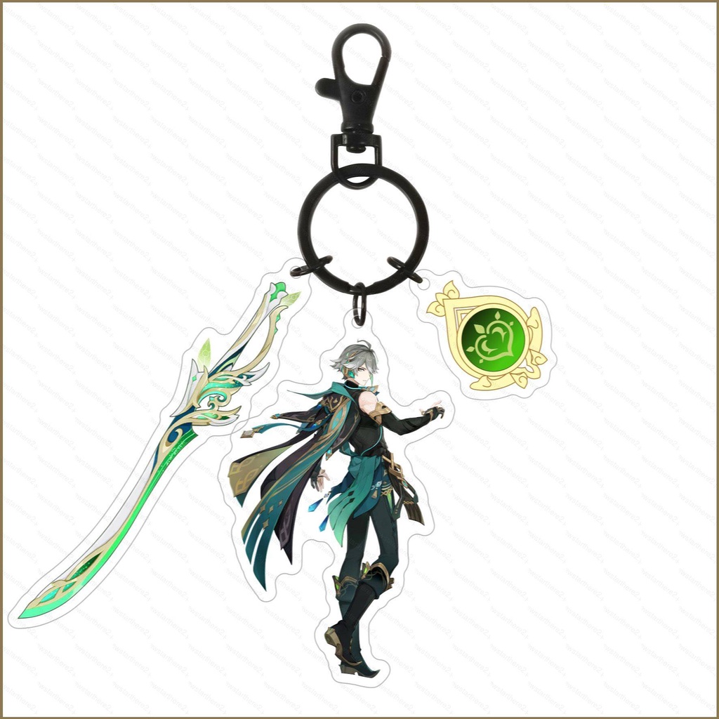 NS2 Genshin Impact keychain acryl Cyno Nahida Wanderer Yelan Yae Miko ...