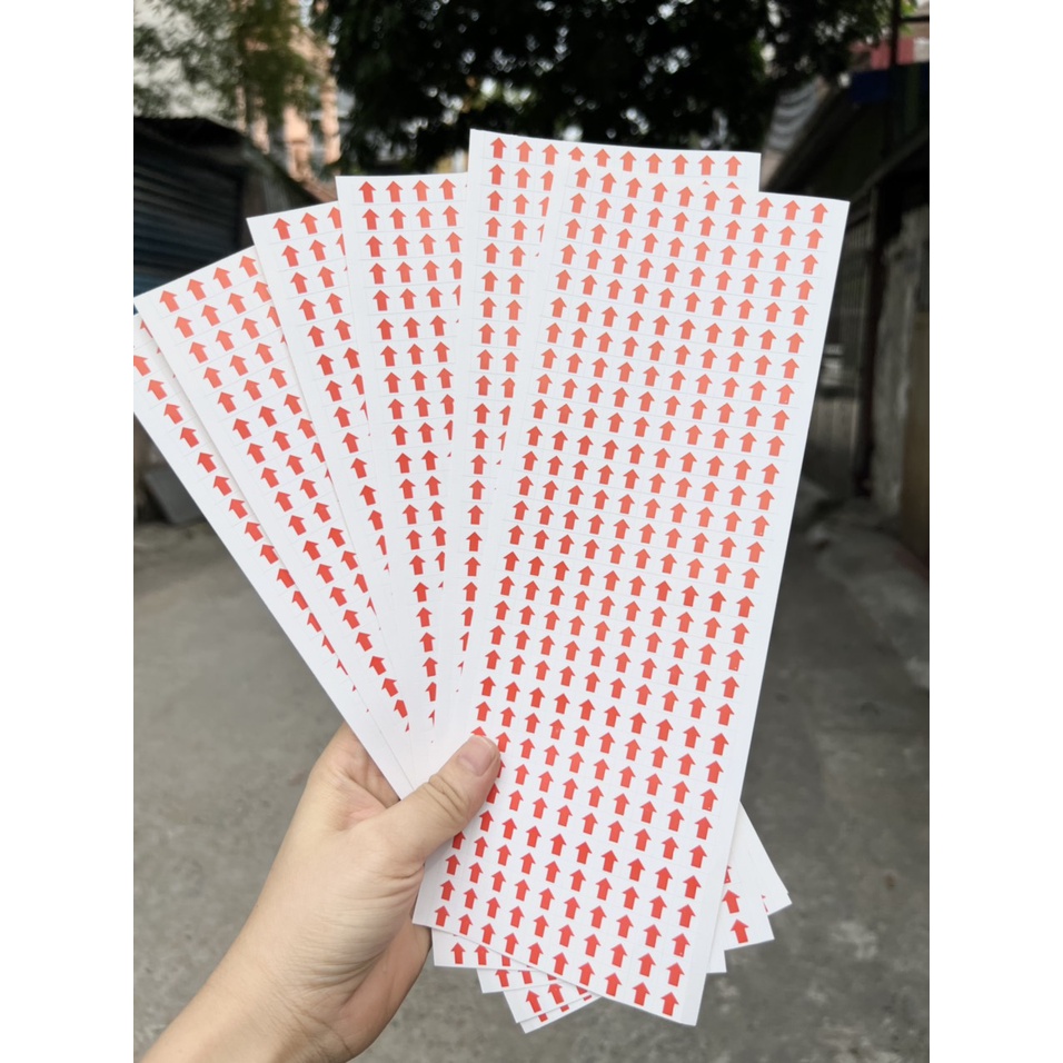 Combo of 10 sheets of arrow stickers, arrow labels to indicate product ...