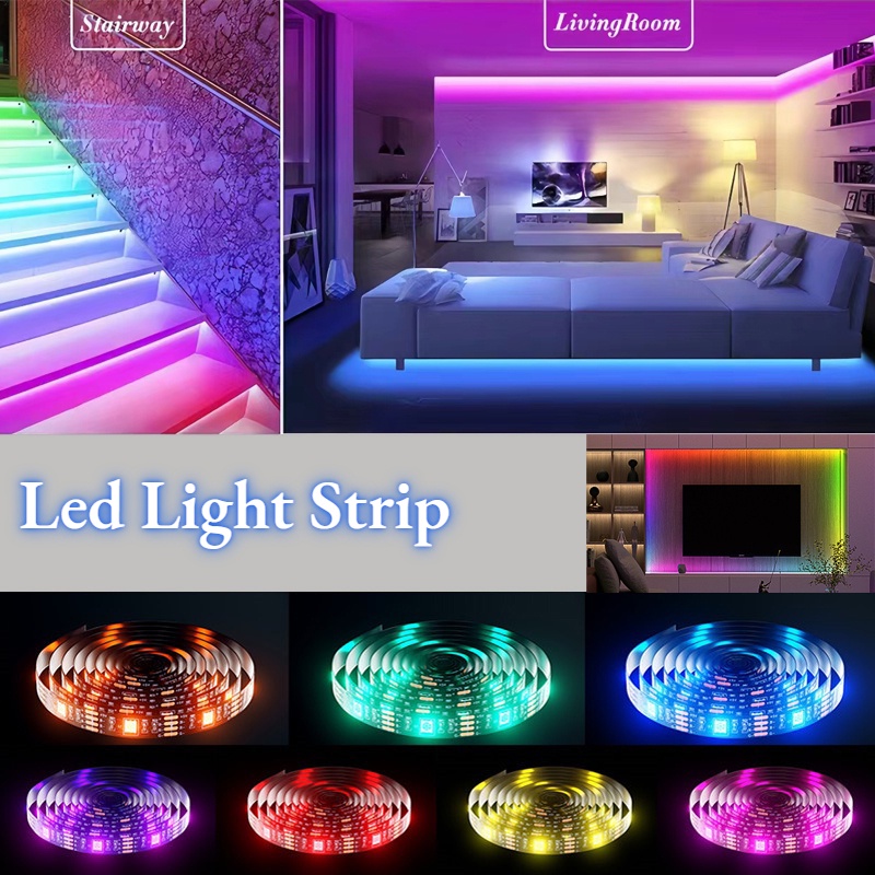 LED Light TV Background Decor Strip TV Back Flexible USB String Lights ...