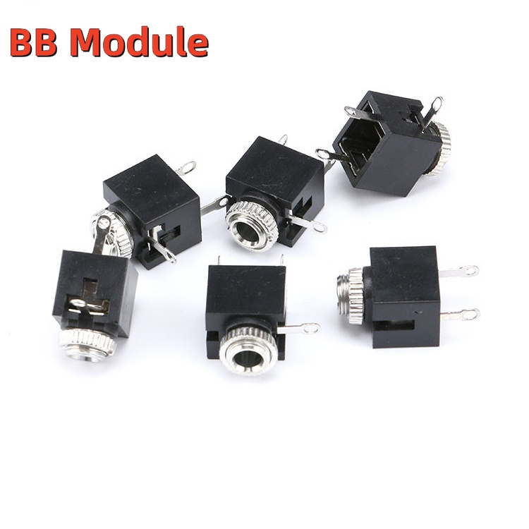 10Pcs 3.5mm Stereo Jack Socket Audio Jack Connector PCB with nut / 301M ... 10Pcs 3.5mm Stereo Jack Socket Audio Jack Connector PCB with nut / 301M ...