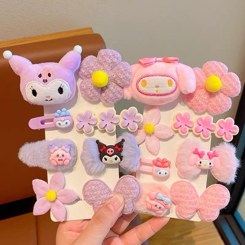 Strawberry Bear Plush Hair Clip Children's Hair Accessory Doesn't Hurt ...