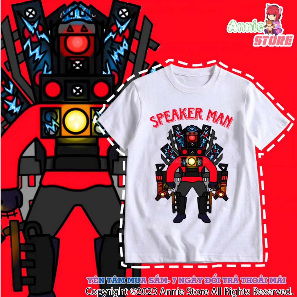 Lovely Speakerman Cute Skibidi Toilet Printed Speakerman T-Shirt Gift ...