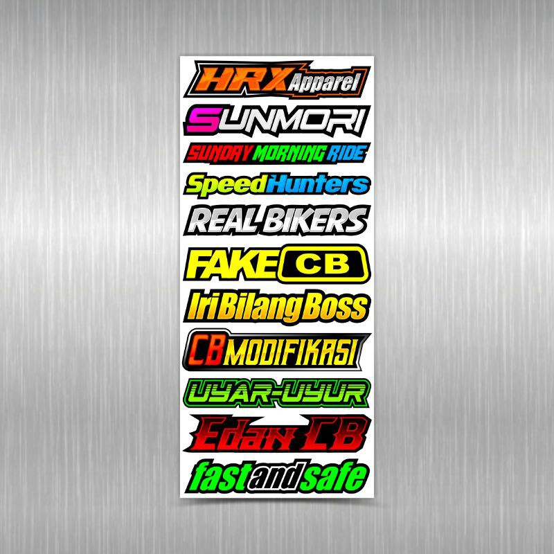 Fake CB Stickers Herex/s Motorcycle Sticker/s Racing Sticker/s ...