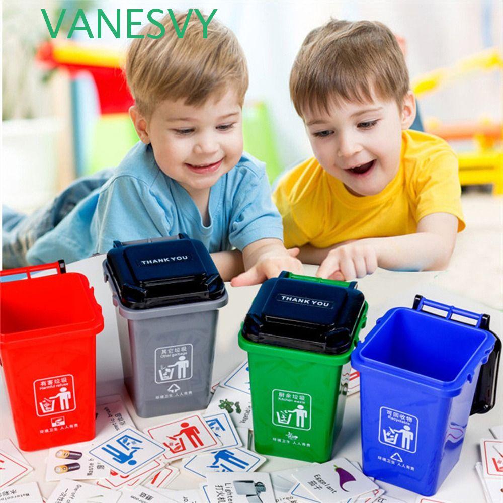 AENEH Mini Trash Can For Children's Education Mini Garbage Sorting Home ...