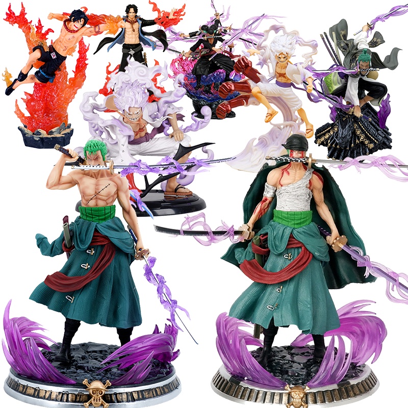 One Piece Figures Roronoa Zoro Monkey D Luffy Portgas D Ace Boa Hancock ...