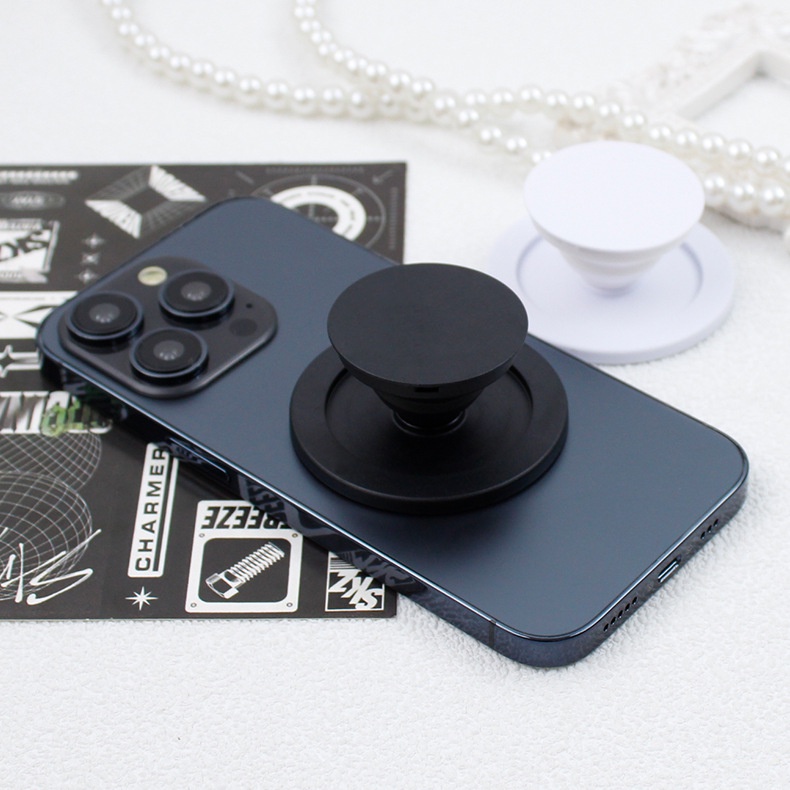 Magnetic Phone Grips Finger Ring Holder Plain Clear Griptok Bracket ...