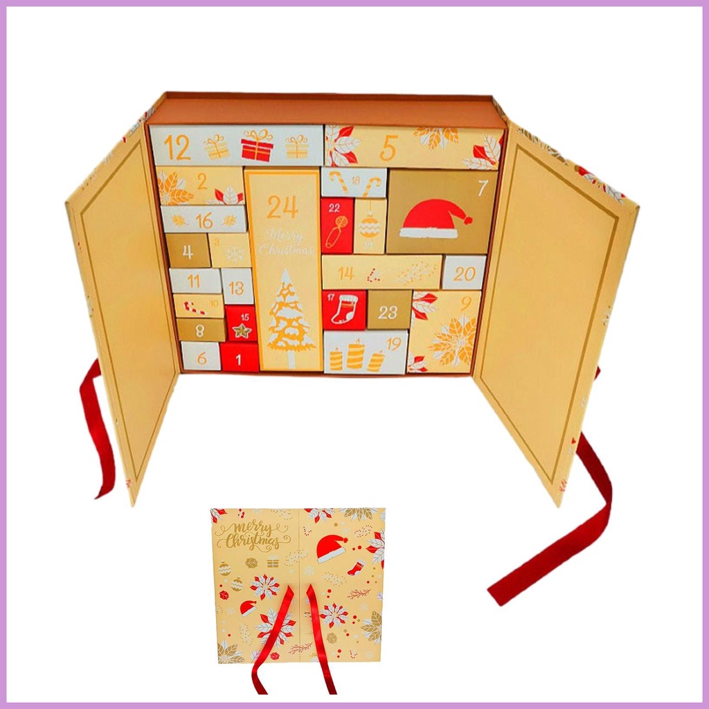 Empty Advent Calendar Christmas Countdown Calendar 24 Days Christmas ...