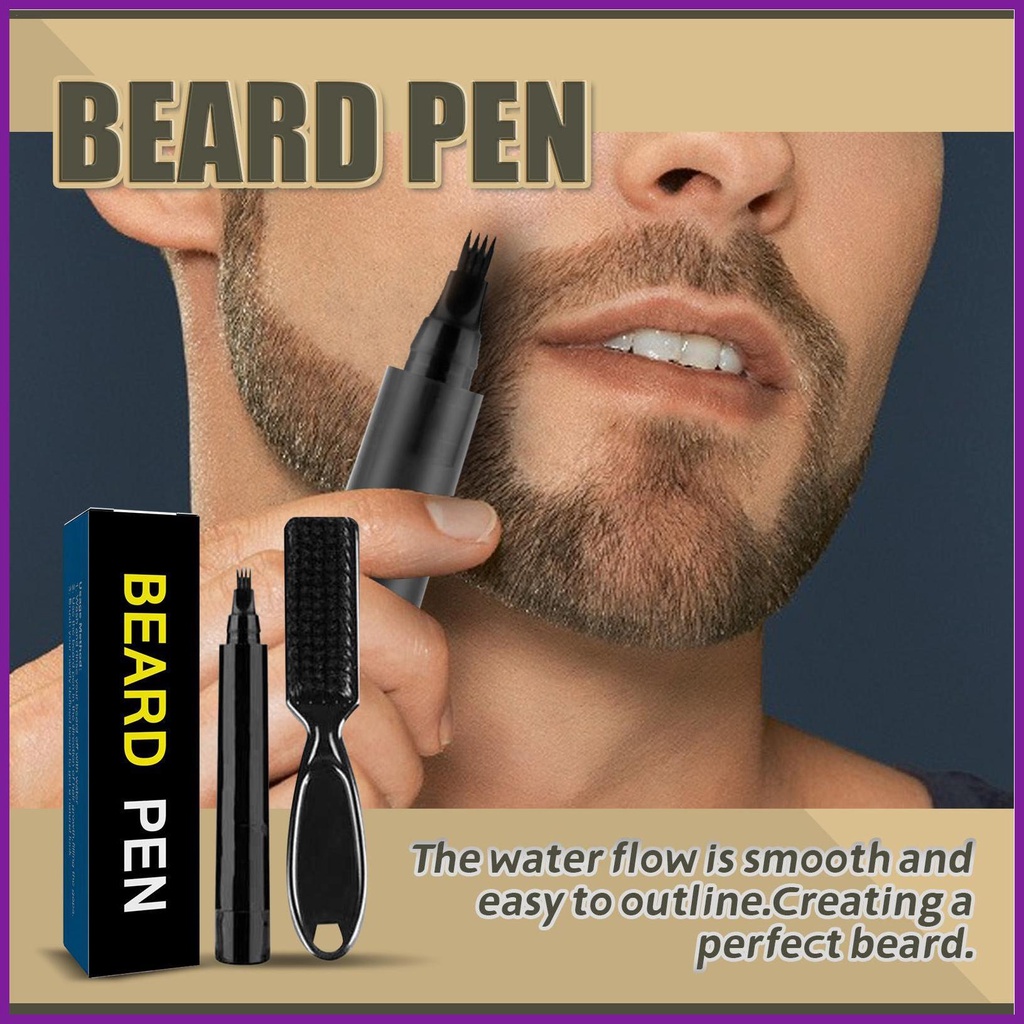 Beard Filler Pen Waterproof Beard Dye for Men Beard Coloring for Men ...