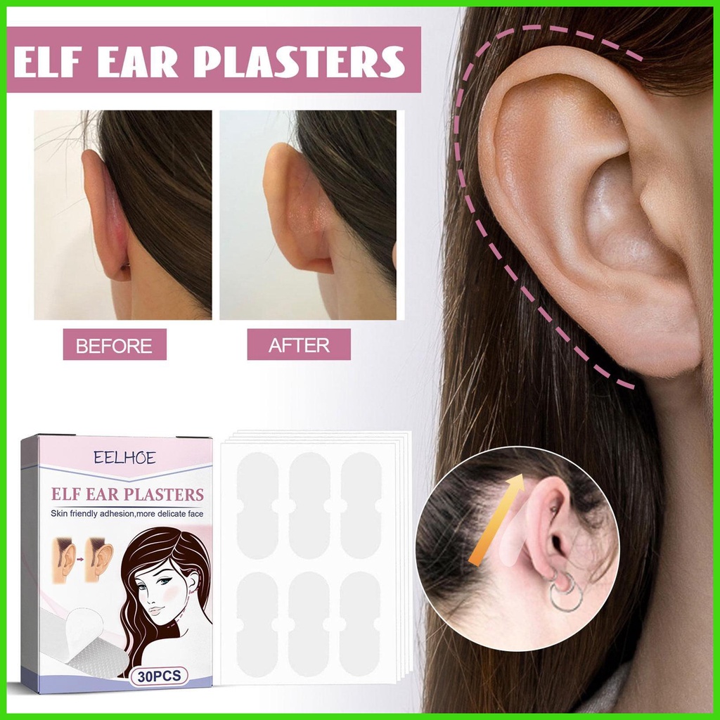 Elf Ear Tape 30Pcs Invisible Waterproof Ear Stickers Cosmetic Ear ...