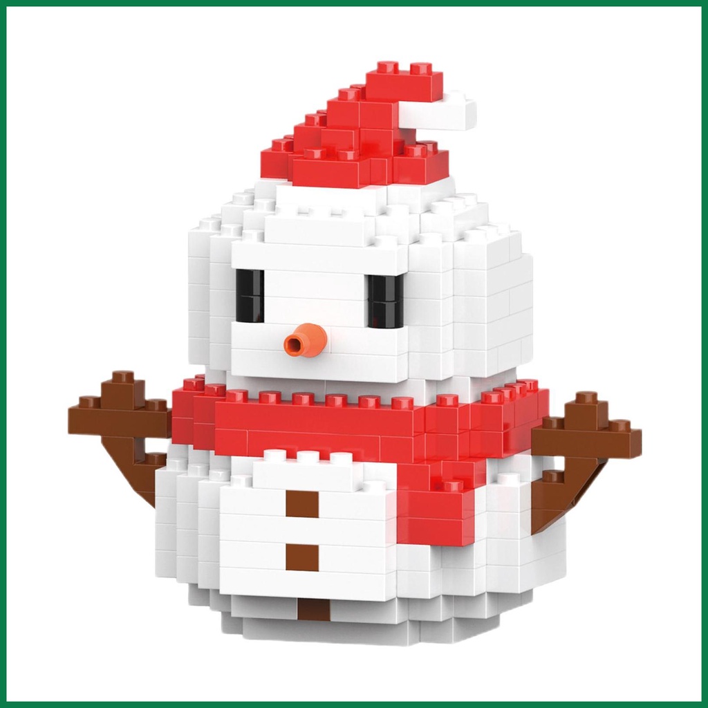 Christmas Building Toy Block Set Elk Snowman Santa Claus Bricks ...