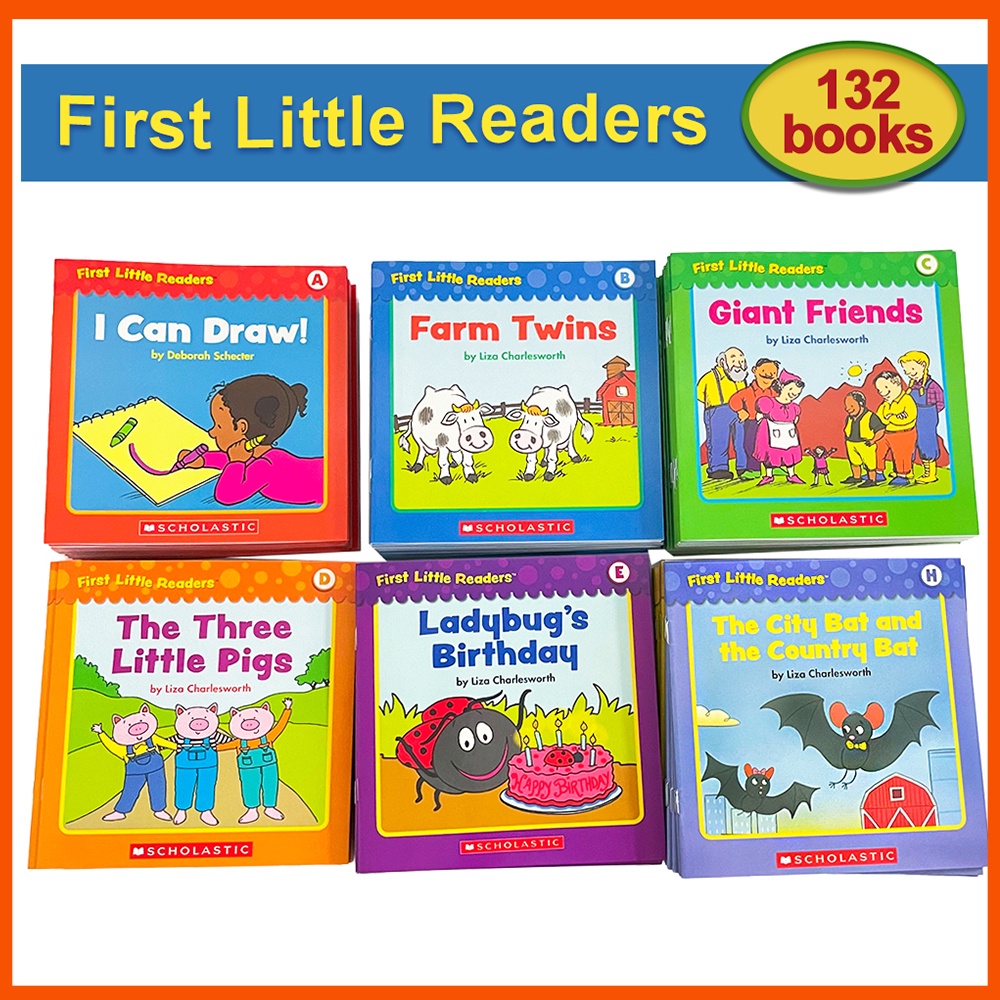 (6 boxes) First Little Readers : Guided Reading Levels A, B, C ,D ,E&F ...