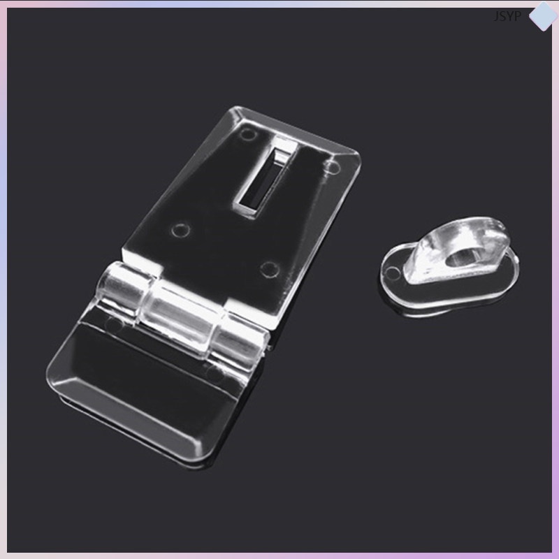 12 Sets Transparent Lock Swivel Hinges Pad Decorative Hasp Latch Buckle ...