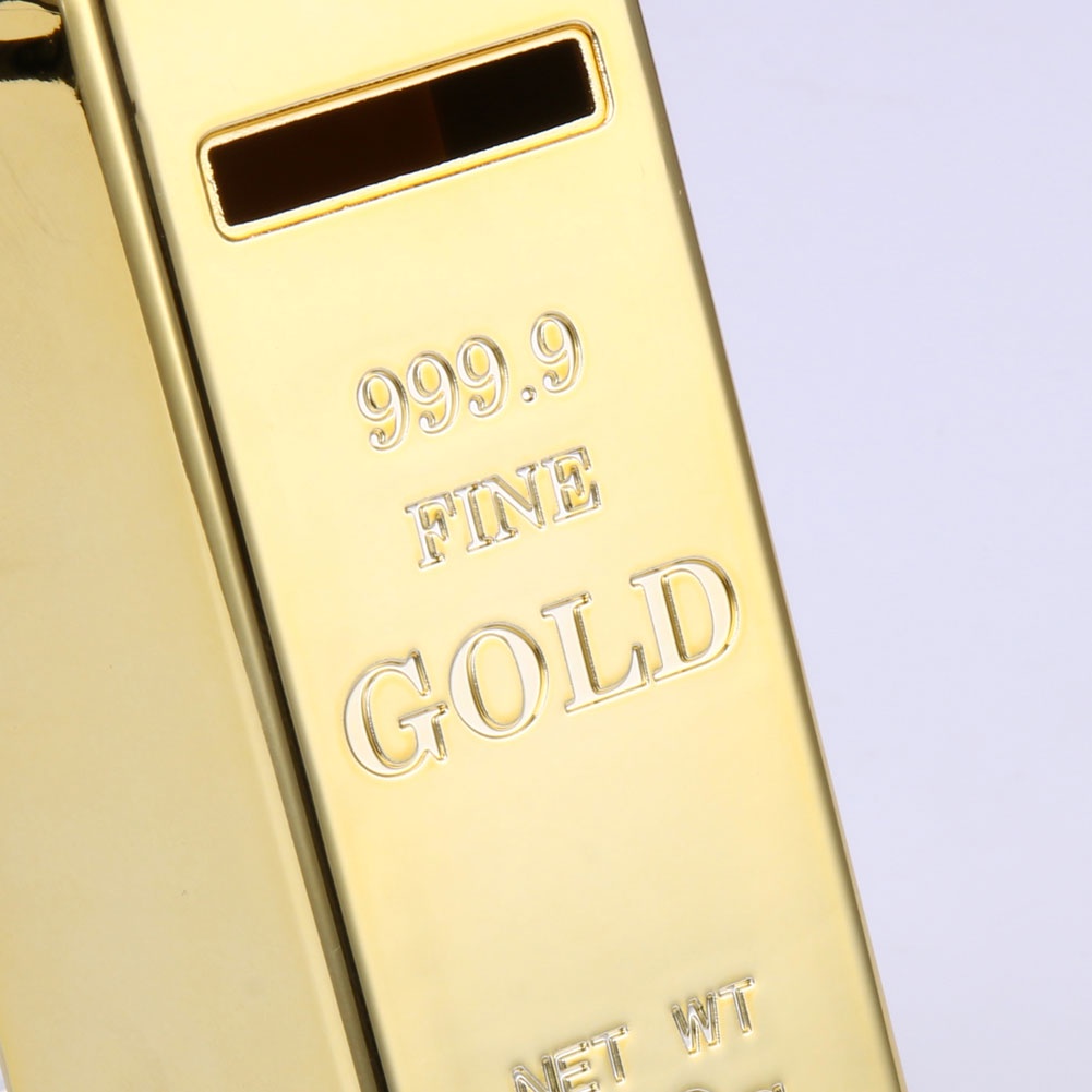 [Sunfayss.ph] Gold Bar Coin Bank Decorative Gold Bullion Bar Piggy Bank ...