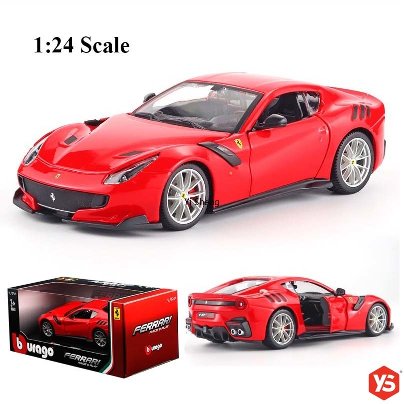 Bburago 1:24 Scale Diecast Ferrari F12 tdf Sports Car Metal Toy Car ...