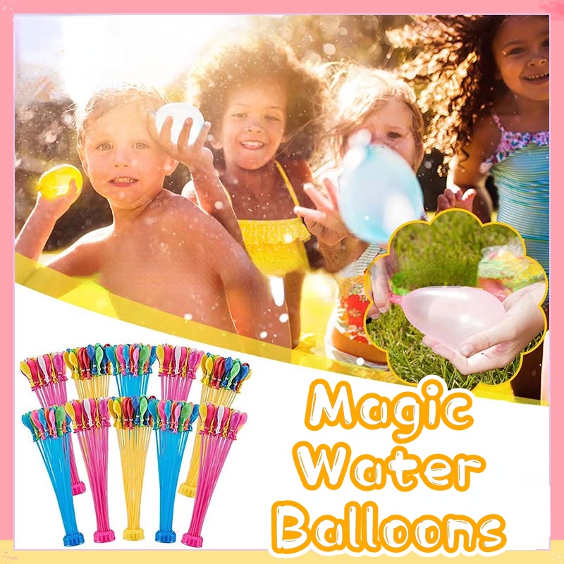 111PCS Magic Water Balloons Set Kids Birthday Swimming Party Toys ...