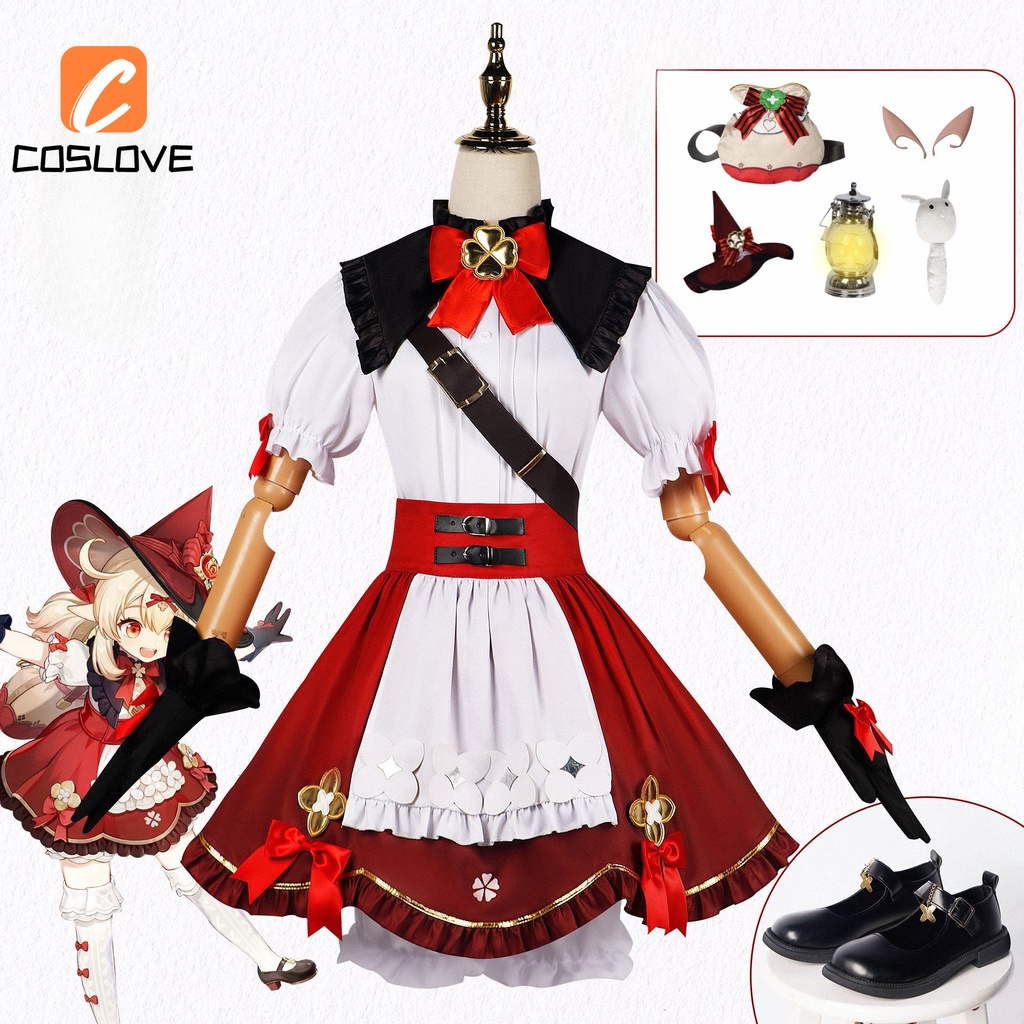 Genshin Impact Klee Blossoming Starlight Cosplay Full Set Costume Suit ...