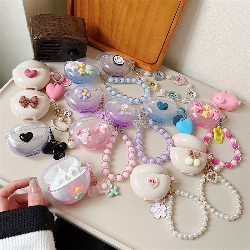 For OPPO Enco Buds 2 Case Exquisite DIY Flowers Smiley Face | Shopee ...