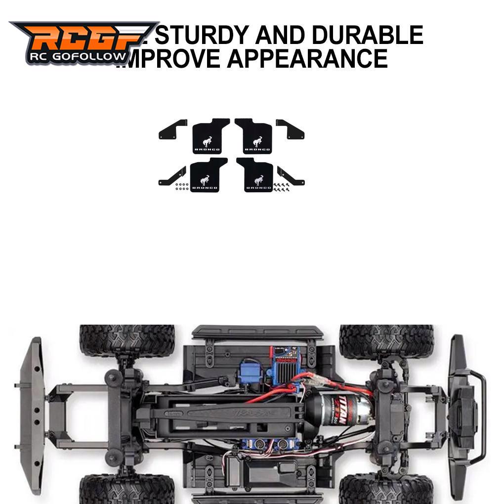 RCGOFOLLOW Plastic Mud Flaps RC Upgrade Part Rc Mud Flaps For 1/10 Rc ...
