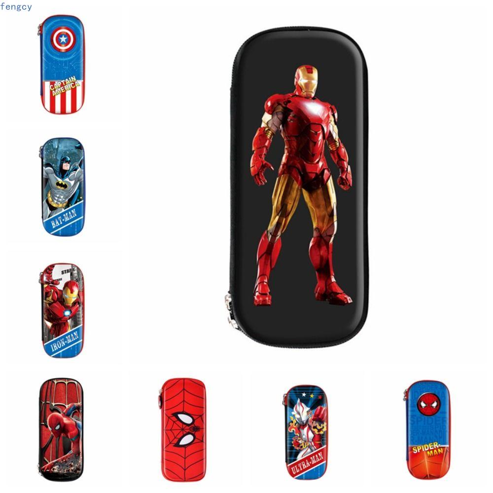 FENGCY Marvel Avengers Pencil Box, Iron Man Spider-Man Avengers Pencil ...