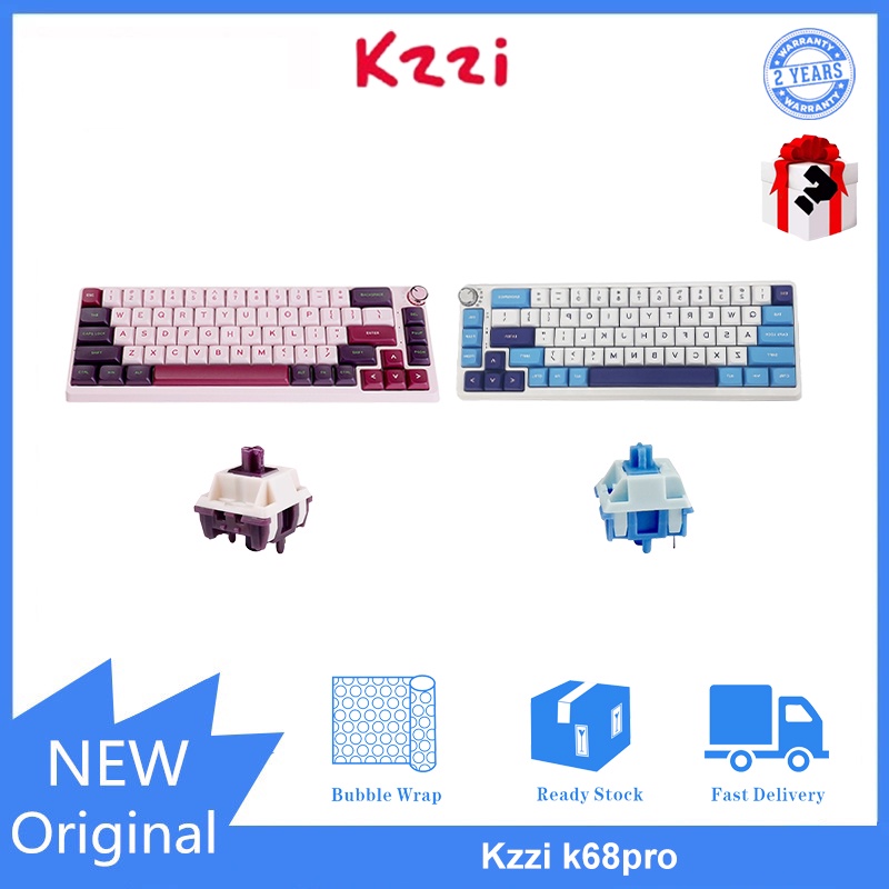 kzzi k68pro Digital keyboard k68pro can customize rgb three-mode ...