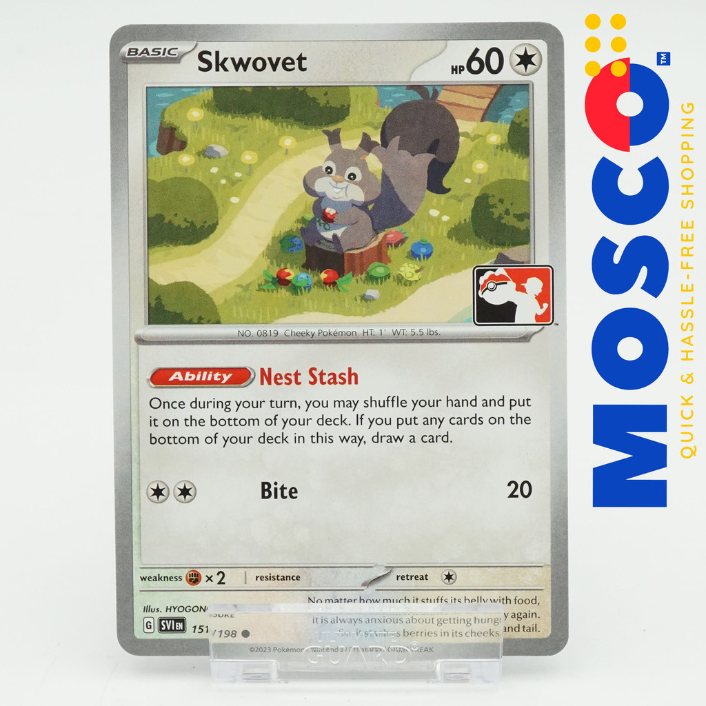 Skwovet - 151/198 - Common Prize Pack Series | Pokemon TCG | Shopee ...