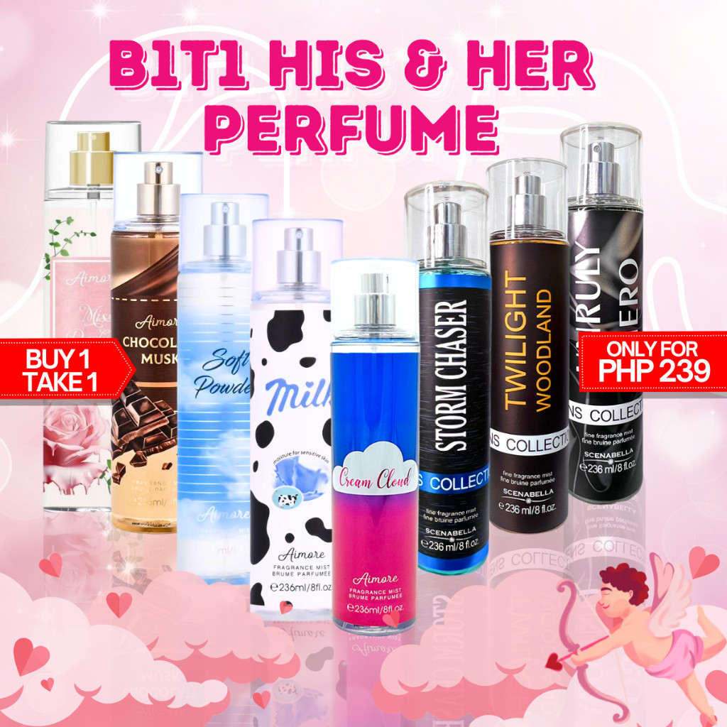 B1T1 Gift Set Trending His & Her Long Lasting Perfume Body Mist ...