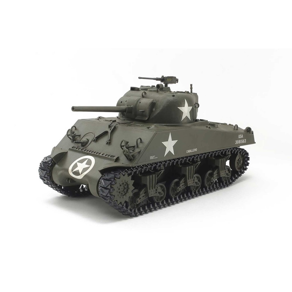 TAMIYA 1/35 RC Tank Series No. 17 American M4A3 Sherman Tank Assembly ...