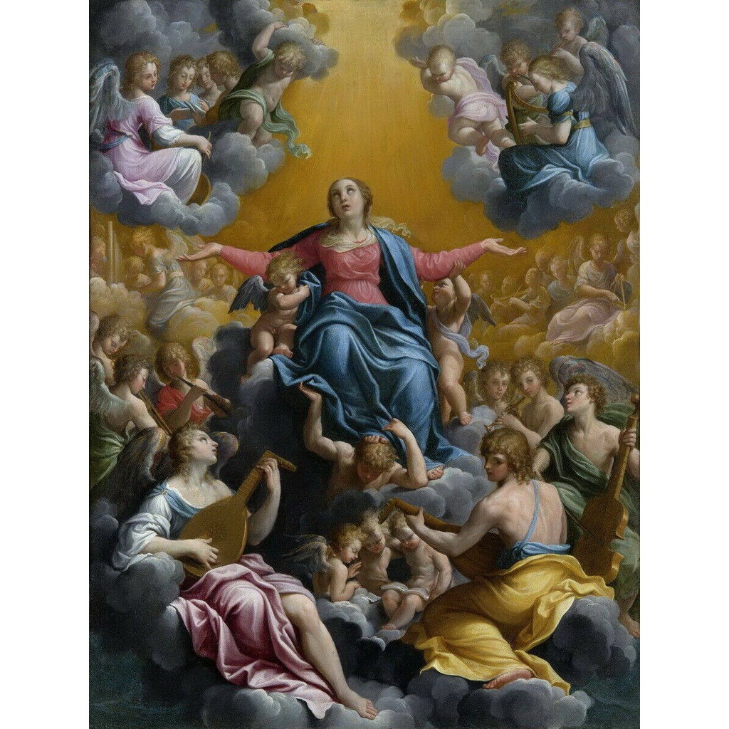 Guido Reni The Assumption of The Virgin Mary Art Film Print Silk Poster ...