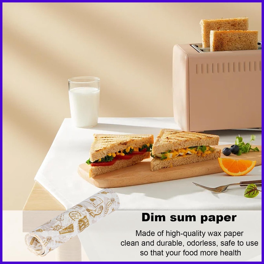 Wax Paper Oil-Proof Paper Sheets for Dim Sum Deli Food Food Service ...