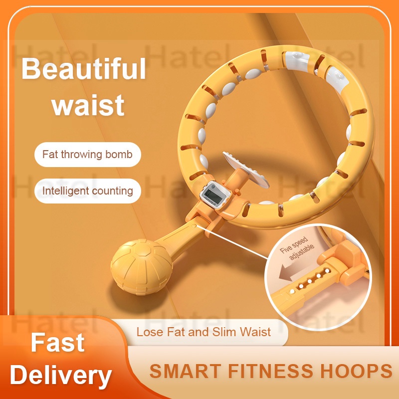 Intelligent Counting Hula Hoop Detachable Weight Loss 360° Fat Burning ...