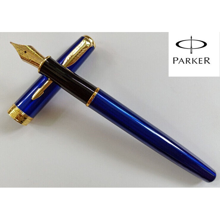 6 color PARKERStainless Steel Gold Trim Fountain Pen Fine Nib | Shopee Philippines