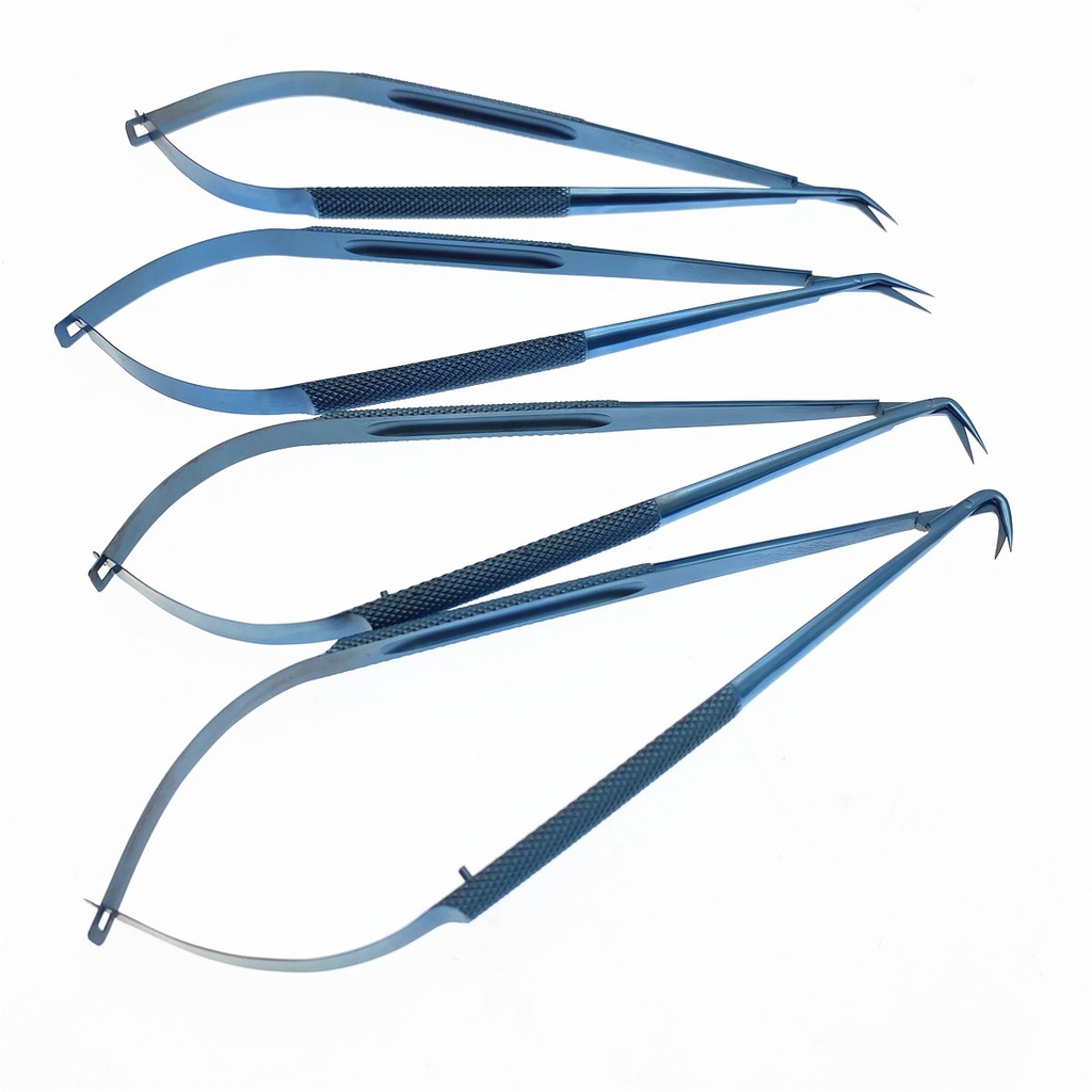 Titanium Micro Scissor Neurosurgery Scissor Angled shears Neurosurgical ...