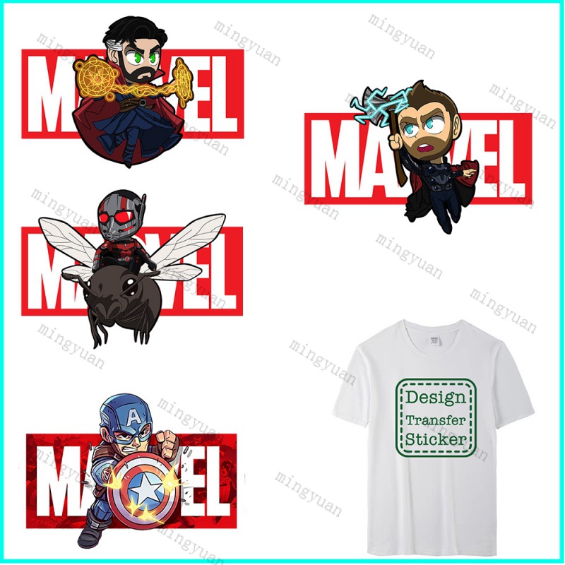 Mingyuan Clothing Stickers Marvel Thor Captain America Diy Parches Ropa ...