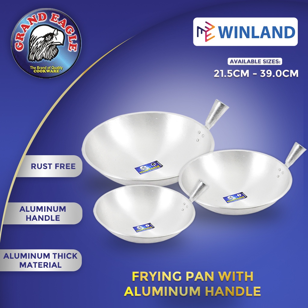 Grand Eagle by Winland Cookware Thick Aluminum Kawali Frying Pan with ...