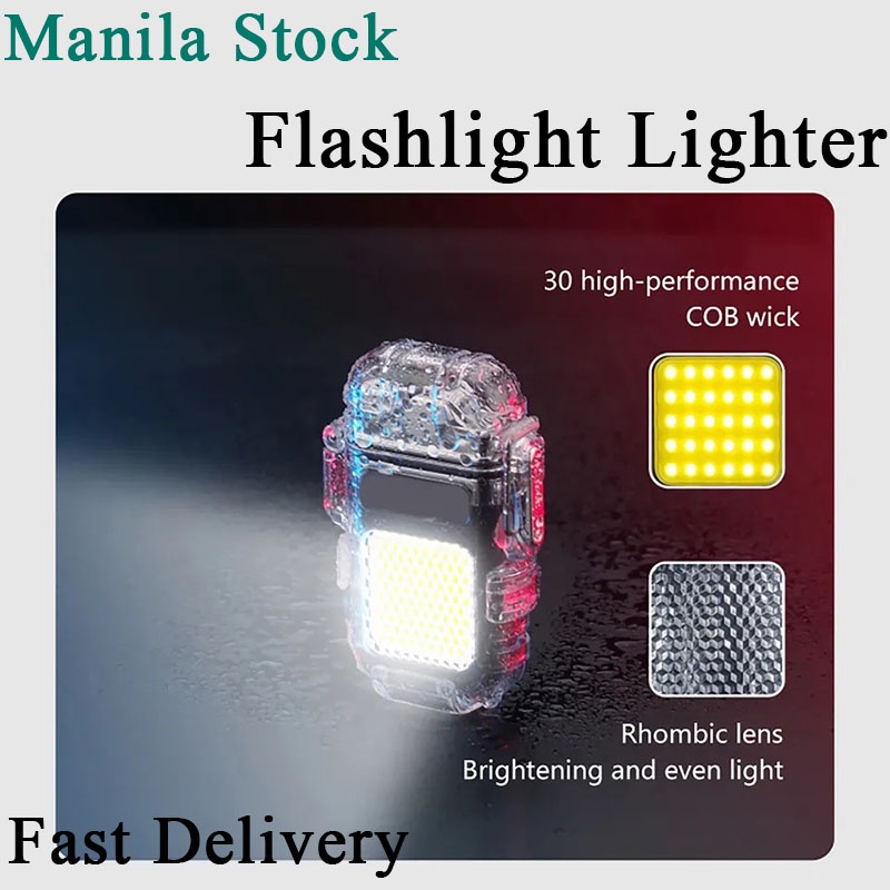 USB Fast Charging Flashlight Lighter Imported Wick Electric Waterproof ...