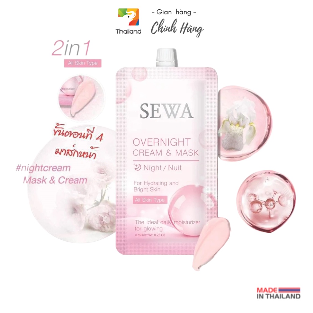 Sewa Overnight Cream & Mask nourishes and solves skin aging problems in ...