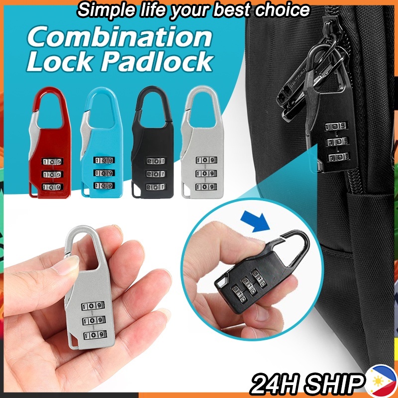 Bags Luggage Lock Dial Digits Code Number Password Combination Padlock ...