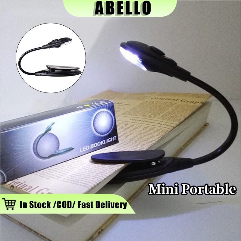 Flexible Adjustable Clip On Light Mini Reading Light Bright LED Lamp ...
