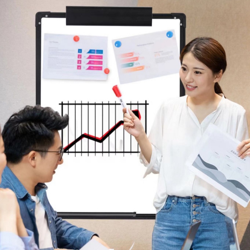 Office conference room mobile bracket writing board erasable whiteboard ...