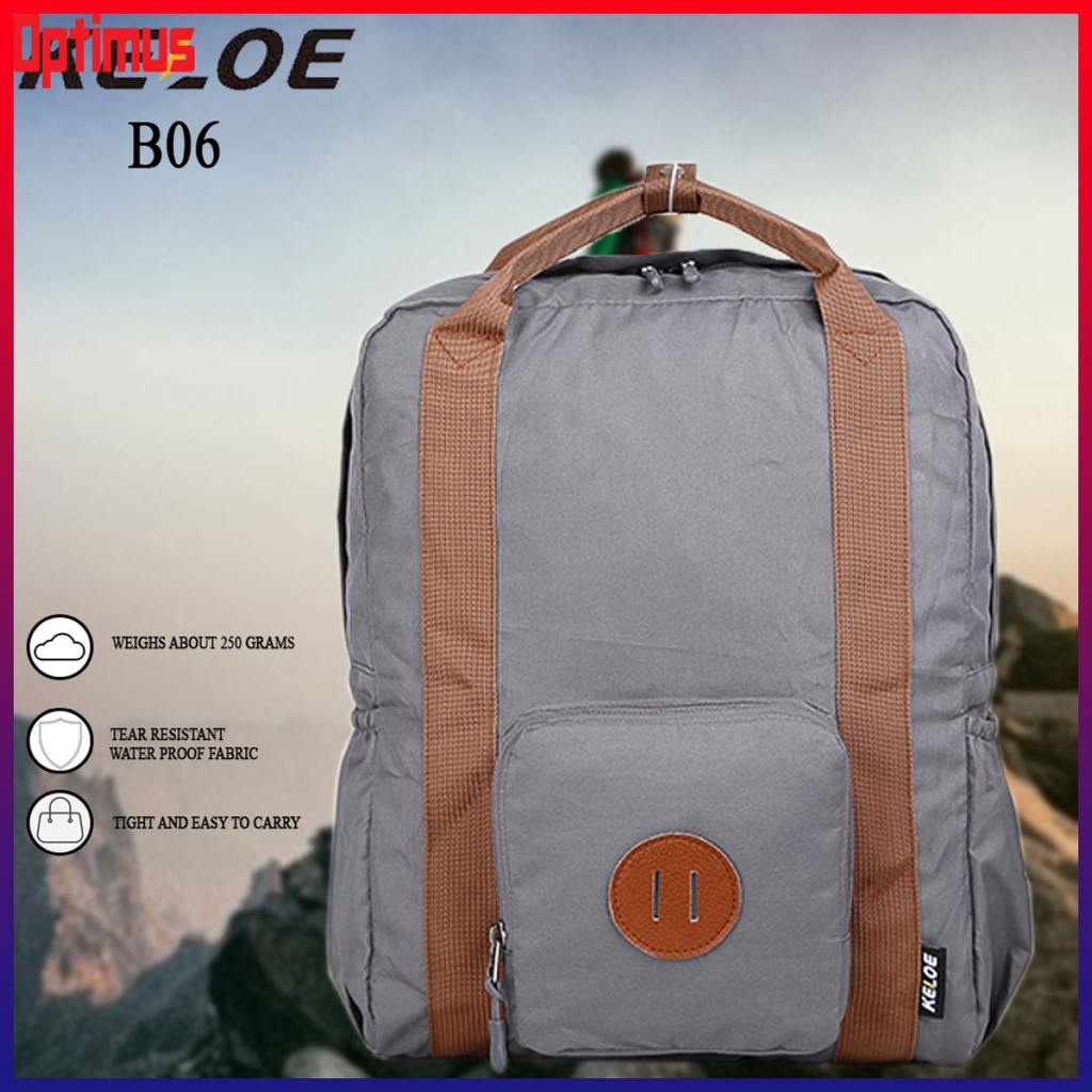 Optimus Depot Keloe B06 Outdoor Foldable Travel Backpack - Gray ...