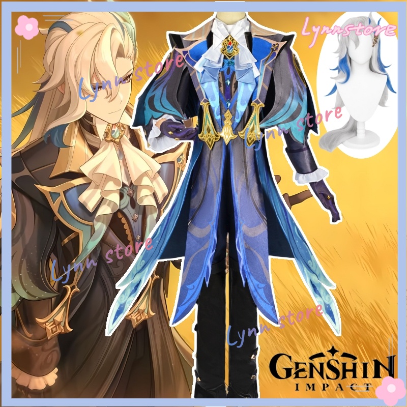 Neuvillette Cosplay Costume Game Genshin Impact XS-3XL Neuvillette Full ...