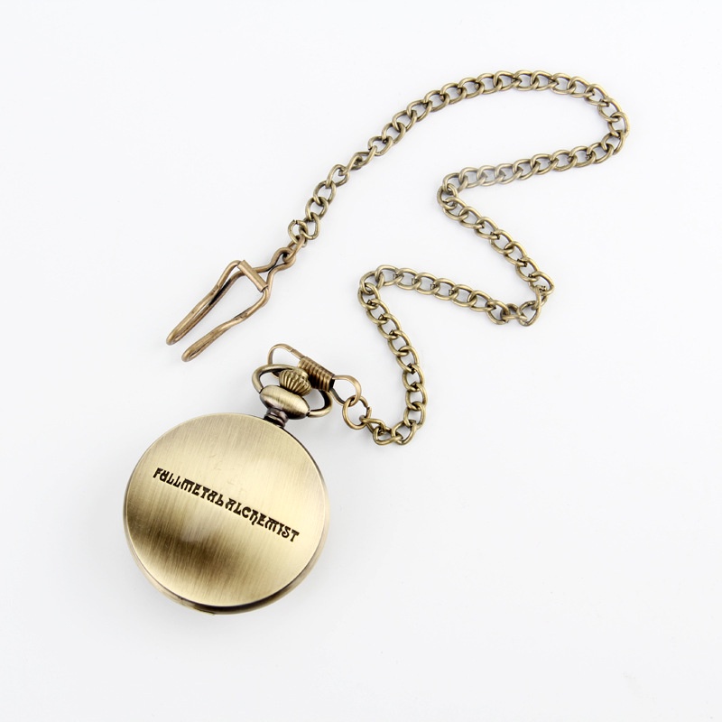 Silver Steel Alchemist Pocket Watch Anime Retro Fashion Classic ...
