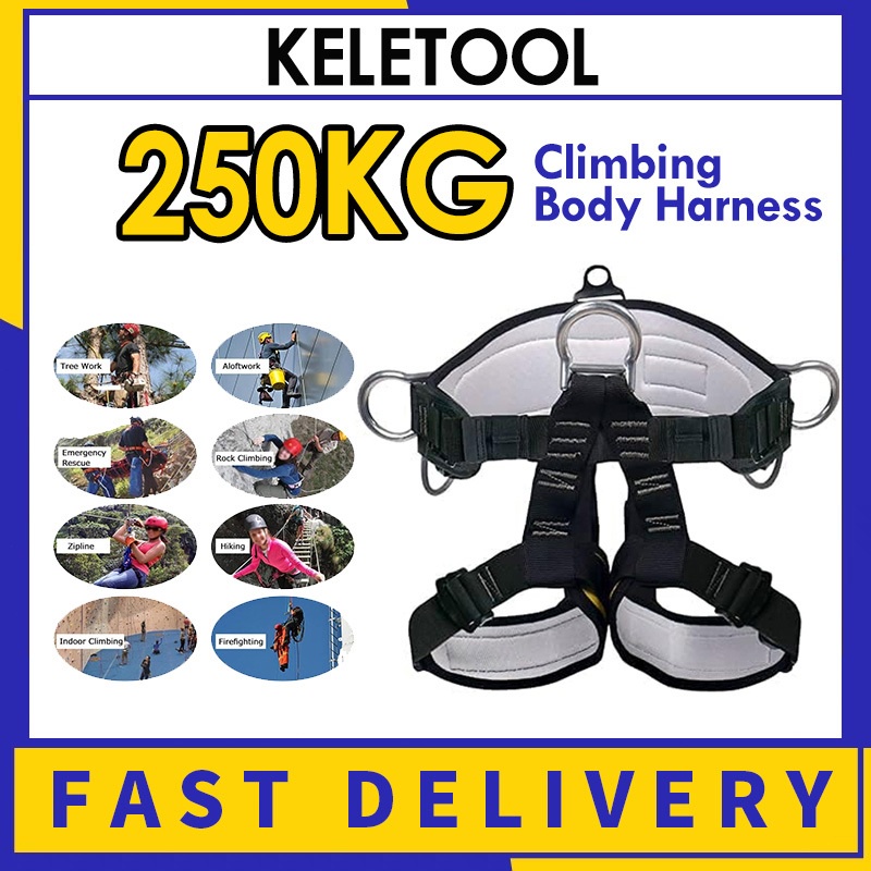 Outdoor Rock Climbing Adjustable Training Half Body Harness Safety Belt ...